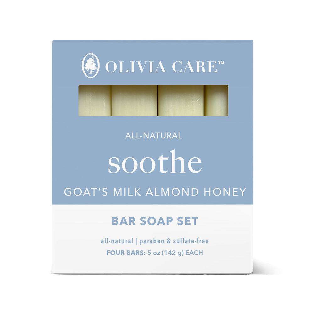 Soothe Goat's Milk + Almond Honey Bar Soap - Set of 4